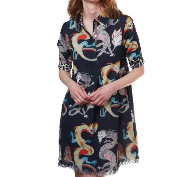 DIZZY-LIZZIE | Dresses | New Dizzylizzie Chatham Dress In Black Dragon ...